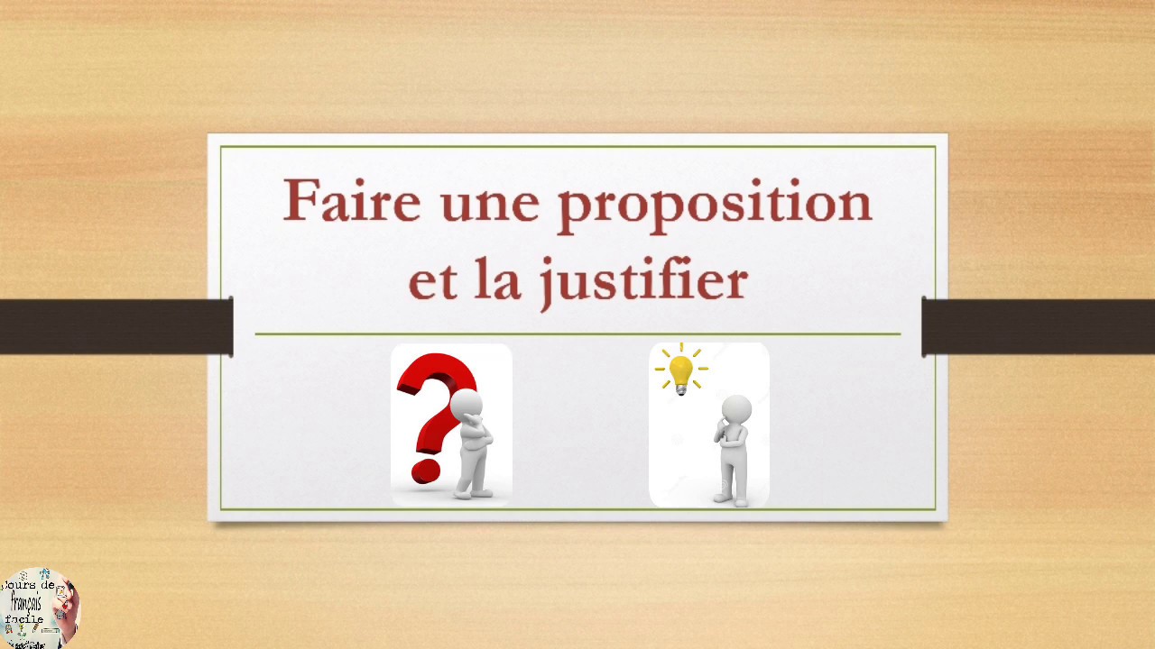 faire une proposition et la justifier - YouTube