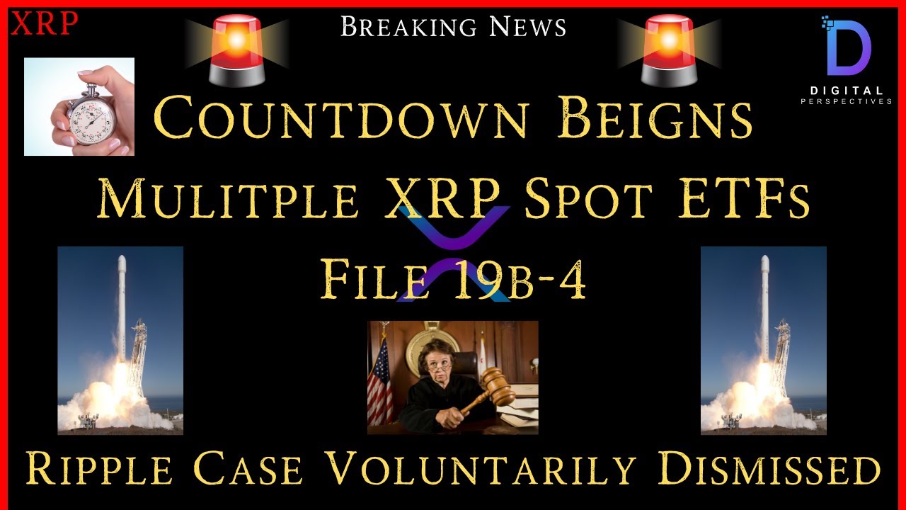 XRP-Countdown Begins - Multiple XRP Spot ETFs File 19b-4 - Ripple Case Voluntarily Dismissed ...