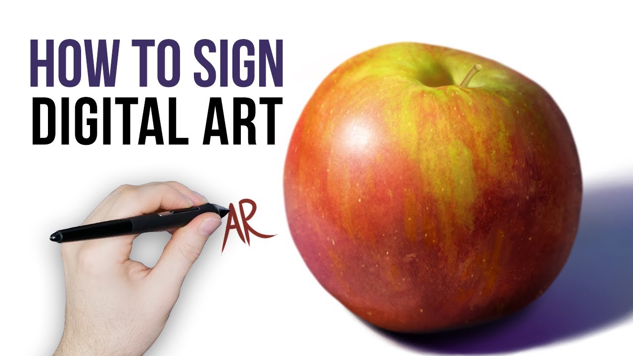 How To Add A Signature To Your Digital Art YouTube How To Add A Signature To Your Digital Art YouTube