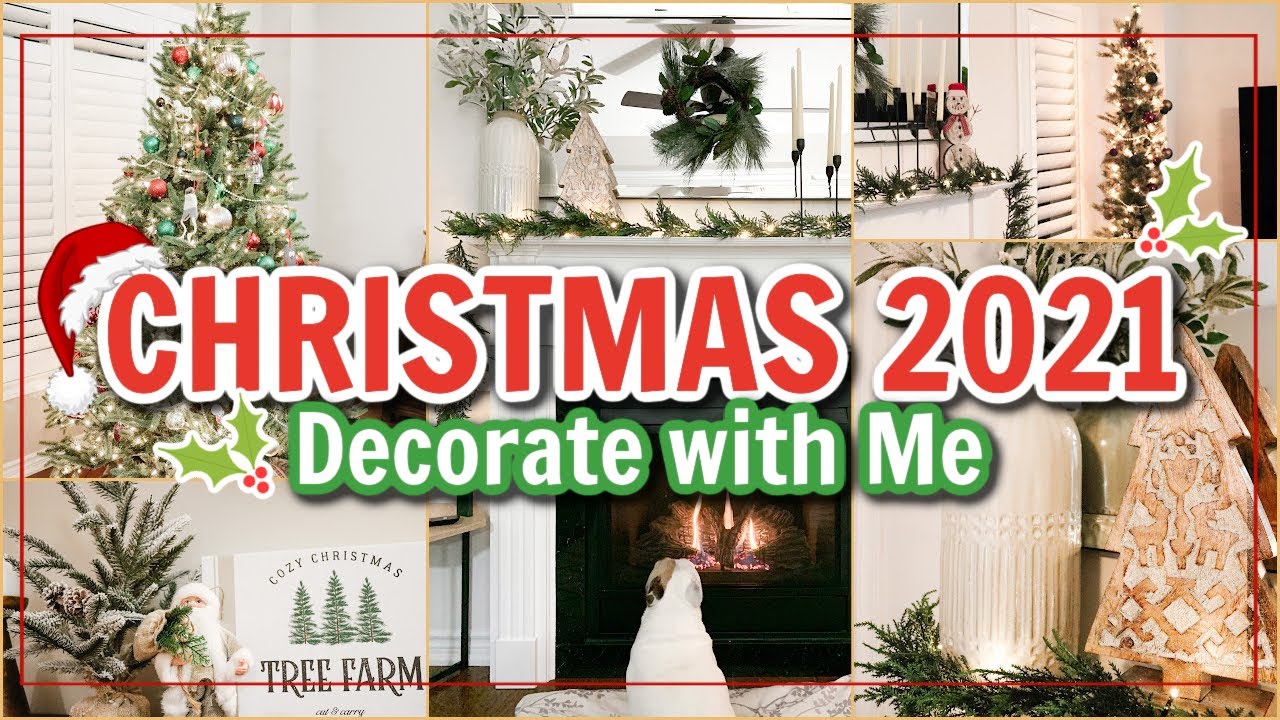 CHRISTMAS 2021 DECORATE WITH ME | DECORATING TWO CHRISTMAS TREES AND ...
