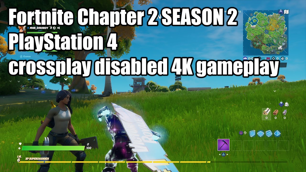 Fortnite Chapter 2 SEASON 2 PlayStation 4 crossplay disabled 4K ...