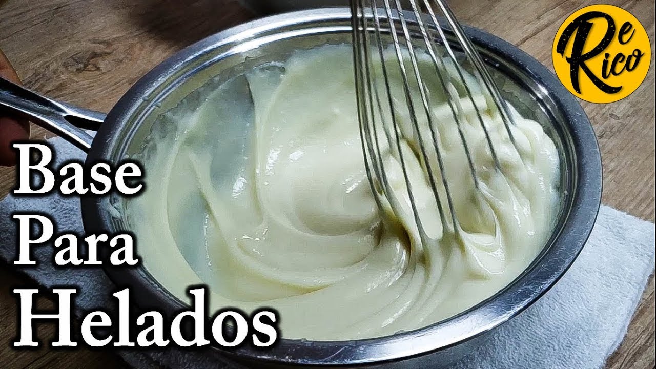 crema base para helados super fácil y muy rica - base para helados ...