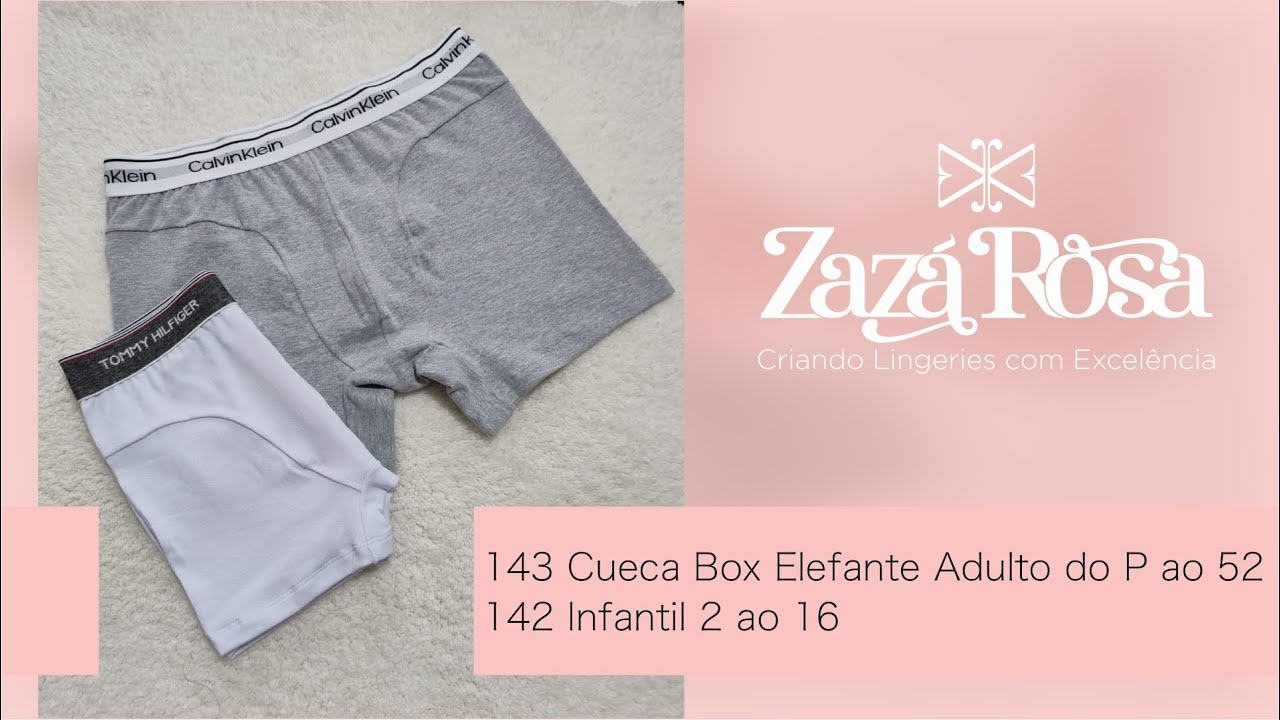 143 Cueca box elefante adulto do P ao 52 142 Infantil 2 ao 16 - Zaza ...