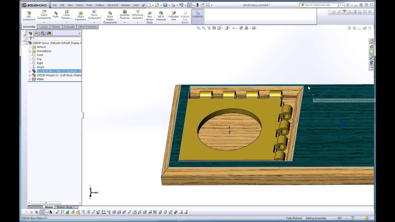 Solidworks Basic Assembly Techniques Part 1 Getting Started Part Configurations Temporary