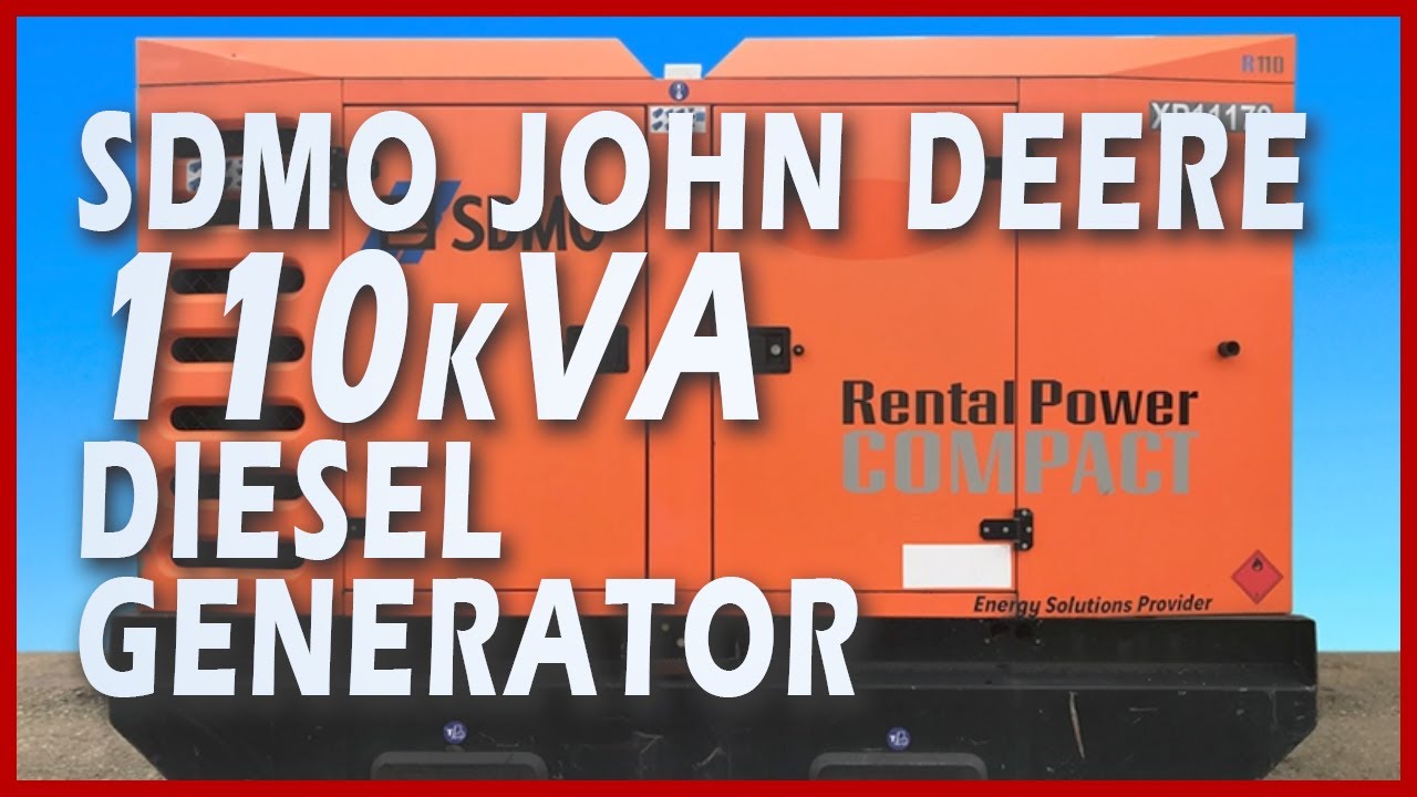 SDMO John Deere Diesel Generator 110kVA – XP11179 Test #sdmo | # ...