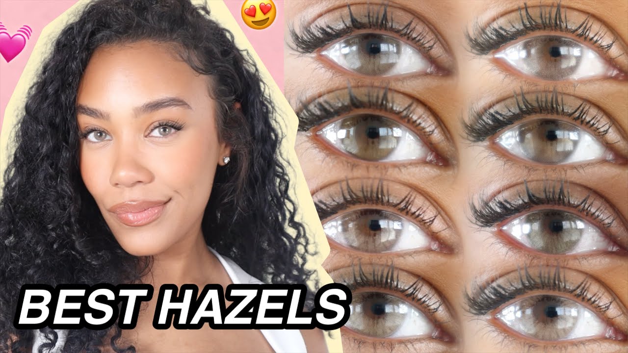 Most Natural HAZEL Contacts! HUGE Haul For Brown Eyes | DimpleColor ...