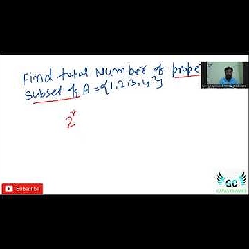 FIND TOTAL NUMBER OF PROPER SUBSET?# SHORT#BASIC MATH#SET#CLASS XI MATH - YouTube