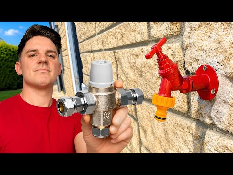 How to change a cold outside tap to hot!