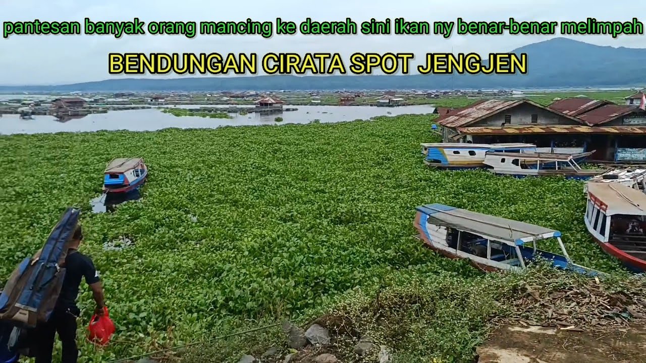 perdana mancing danau cirata langsung disambut ikan monster - YouTube