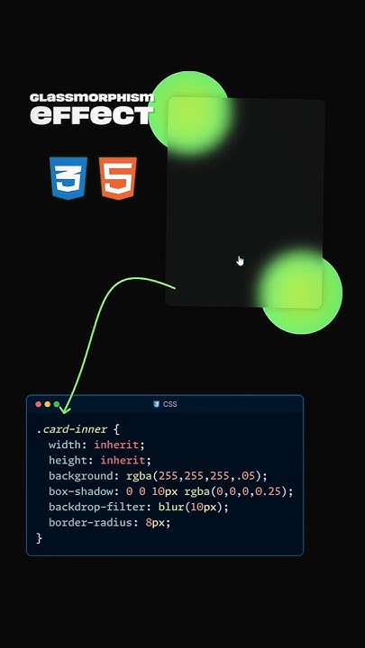 Glassmorphism Effect Css And Html🧑‍💻 Coding Programming 2024 Cssanimations Htmlcss