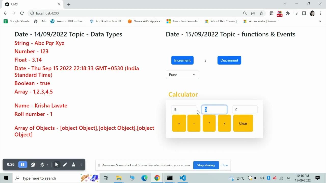@Basic Calculator using Angular - YouTube