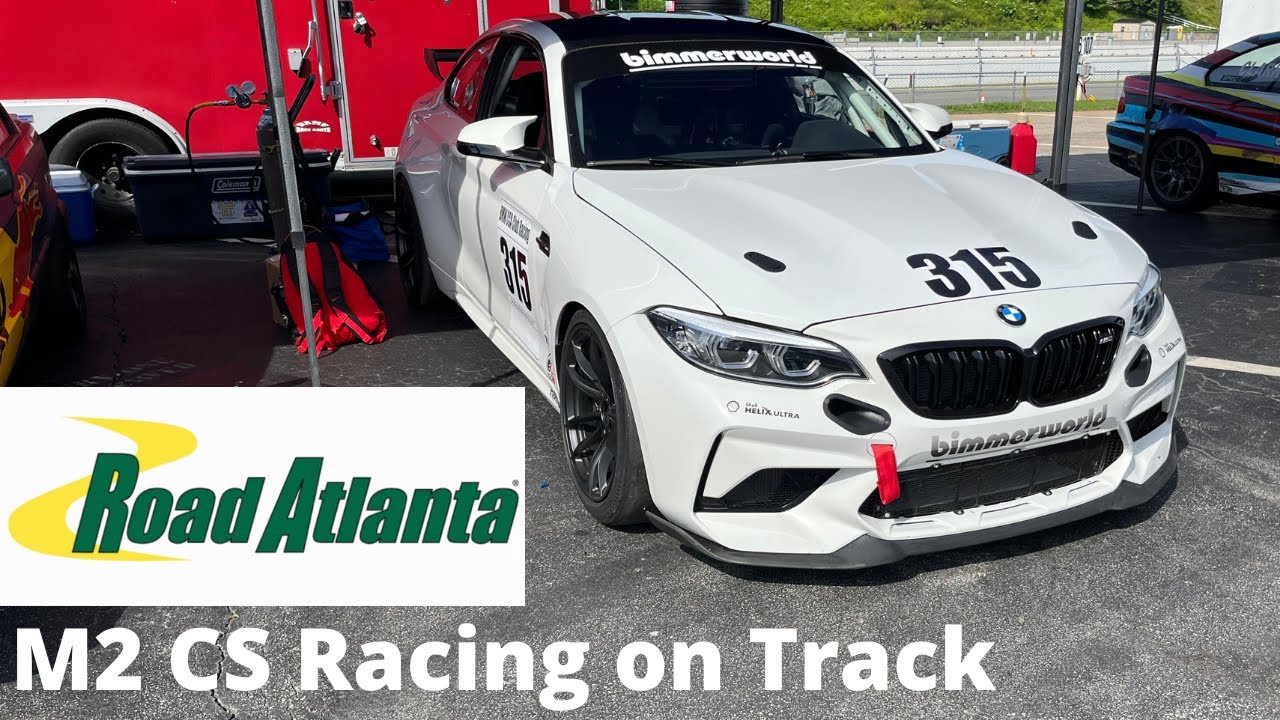 Track POV BMW M2 CS Race Car at Road Atlanta! - YouTube