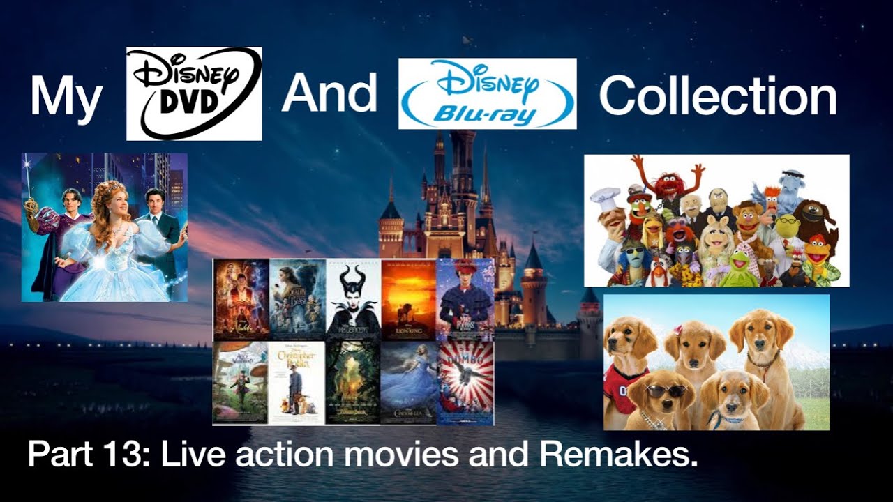 My Disney DVD And Blu Ray Collection Live action movies and remakes ...