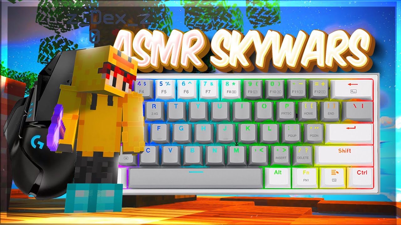ASMR Skywars Keyboard+Mouse Sounds | Universocraft - YouTube