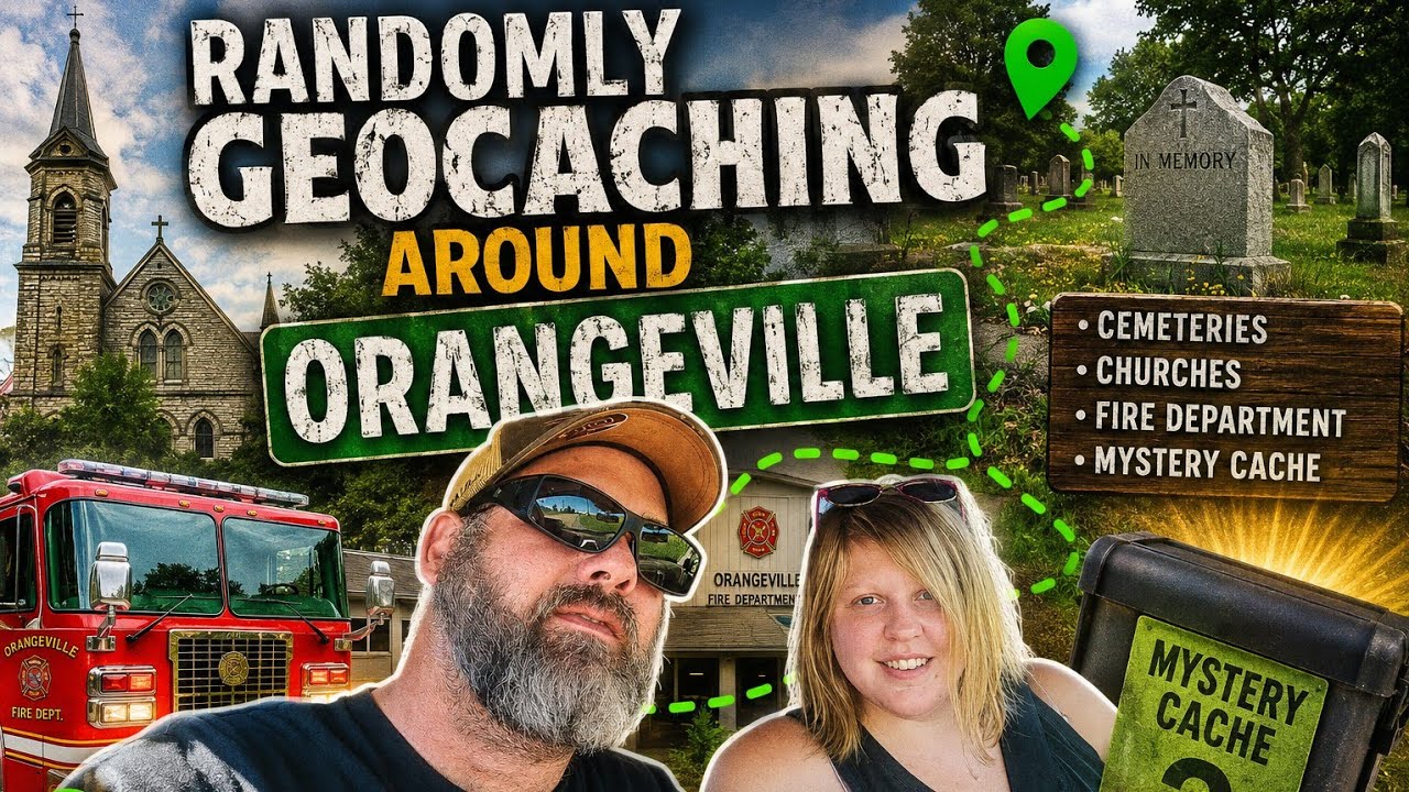Randomly Geocaching in Orangeville Michigan - YouTube