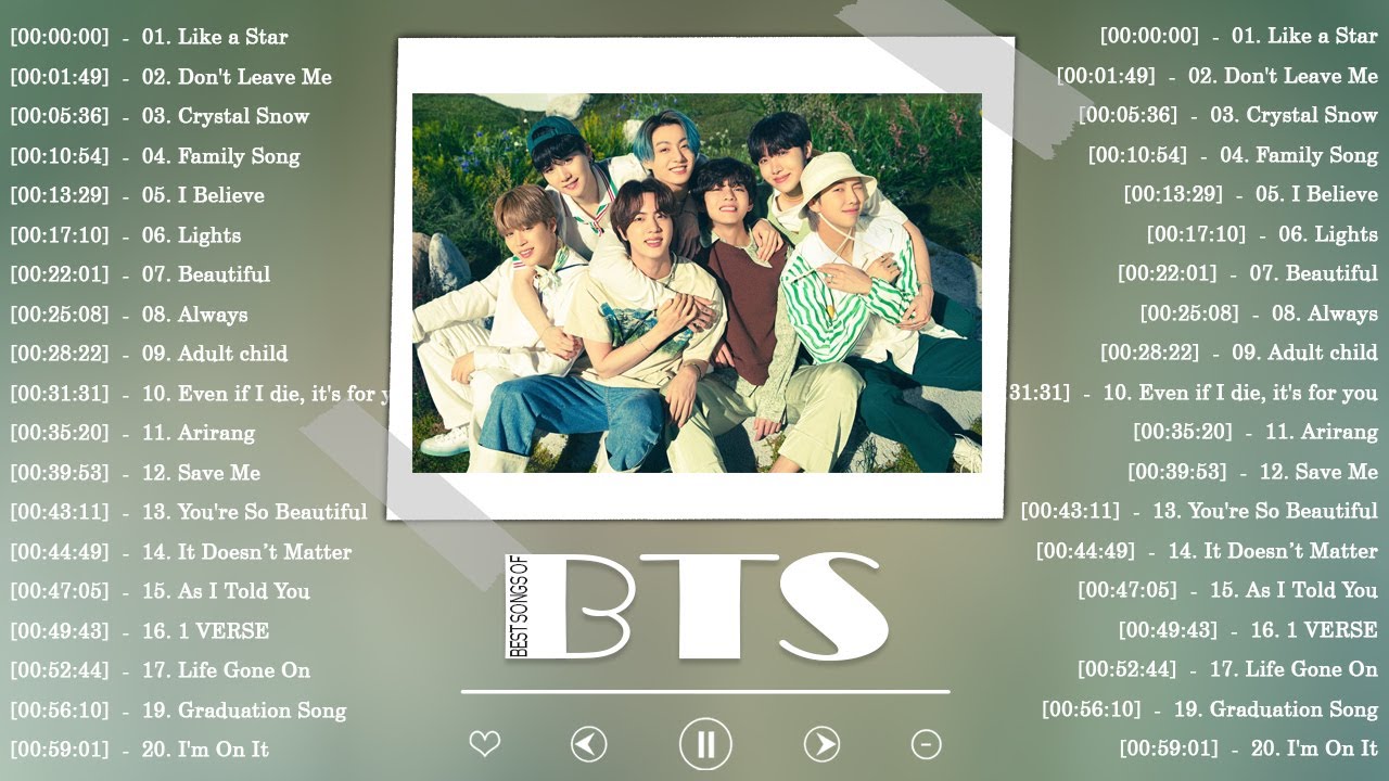 BTS soft & chill playlist 2022 (study,relax,sleep) | 방탄소년단 노래 모음 2022 ...