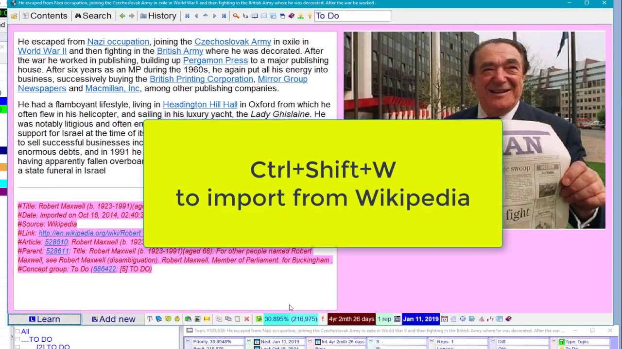 Avoiding duplicate work in incremental reading (SuperMemo 17) - YouTube