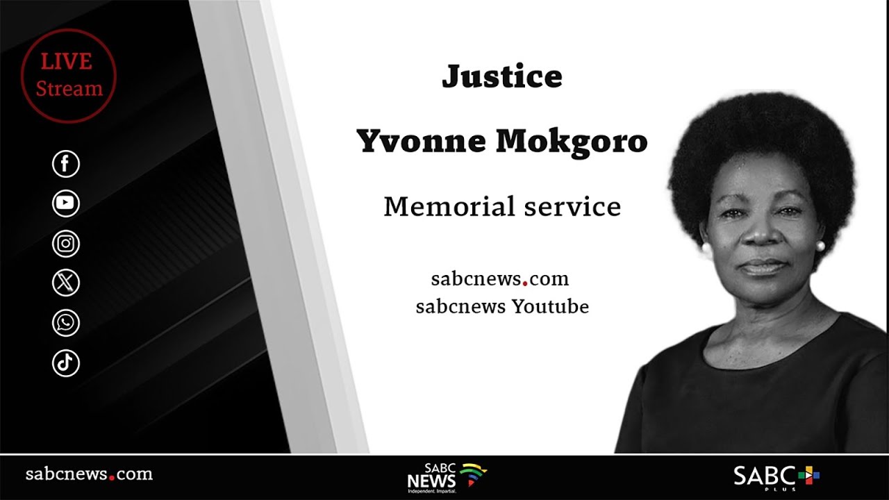 Memorial service for Justice Yvonne Mokgoro - YouTube