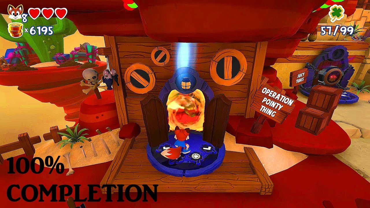 SUPER LUCKY'S TALE OPERATION POINTY THING 4K HDR 100% COMPLETION - YouTube