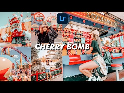 CHERRY BOMB PRESET Lightroom Mobile Tutorial Free Preset DNG | Free Lightroom Presets 2020