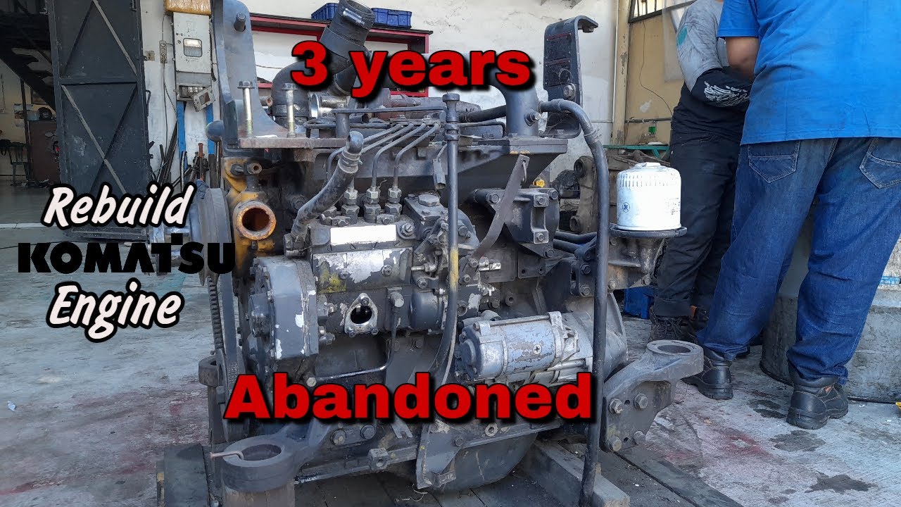 REBUILD / GENERAL OVERHAUL KOMATSU ENGINE 4D95L WITH HIGH OIL ...