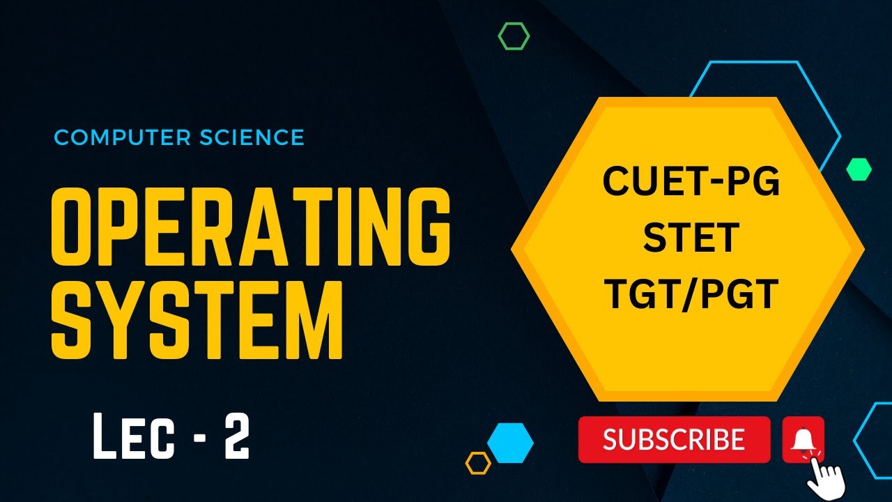 Operating System | Lec_02 | Hindi | CUET-PG | STET | BPSC TRE 2024 | Rishu Kumar - YouTube
