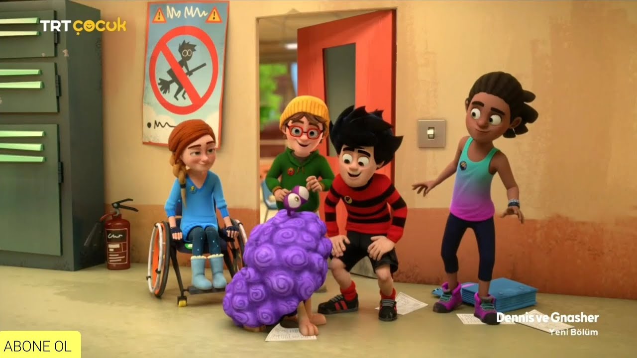 DENNİS VE GNASHER 65.BÖLÜM TÜYLÜ KIPIR TRT ÇOCUK - YouTube