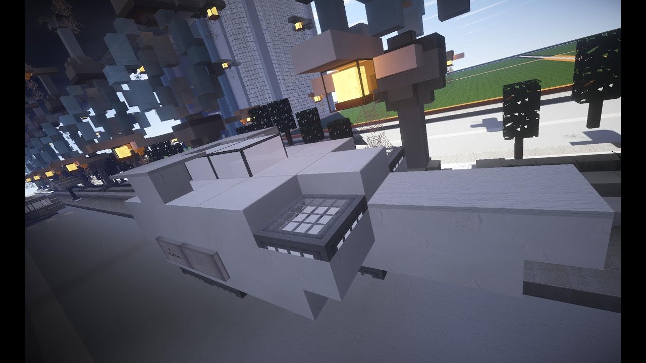 Minecraft - Futuristic Floating Car Tutorial - YouTube