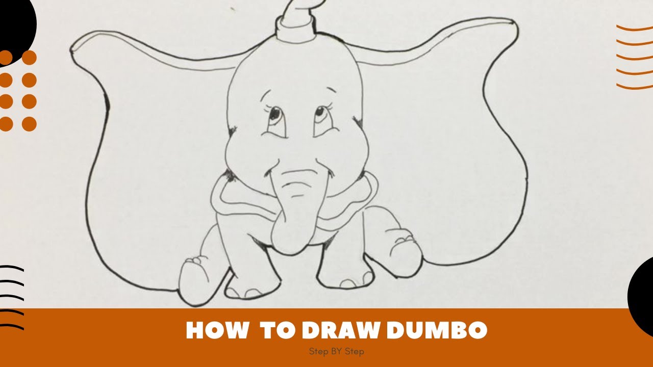How to Draw Dumbo Easy - YouTube