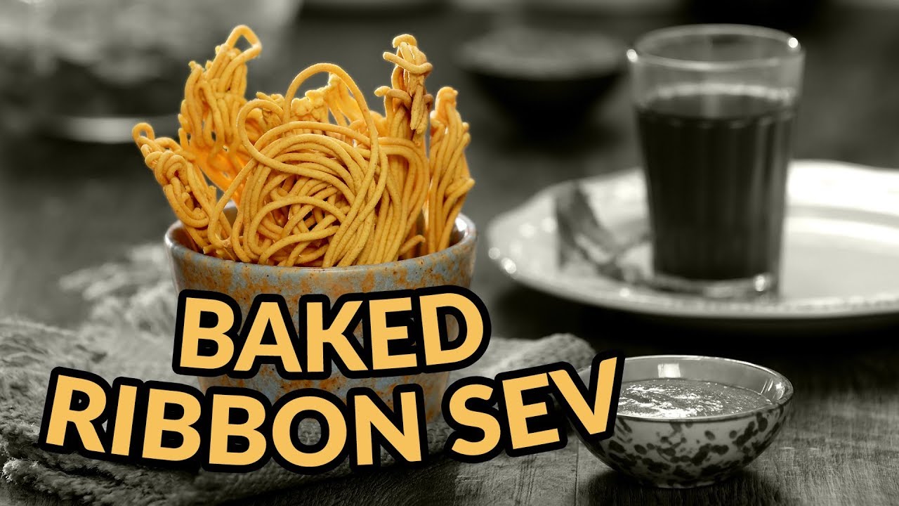 Low Calorie Baked Ribbon Sev | Healthy Snack Recipe | Indian Snack ...