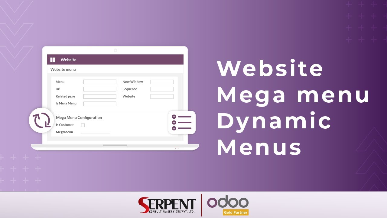 Website Mega menu Dynamic Menus - SerpentCS Odoo Gold Partner #odoo # ...