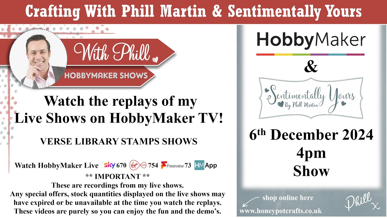 Verse Library Stamps 4pm Show On Hobby Maker - 6.12.24 - YouTube