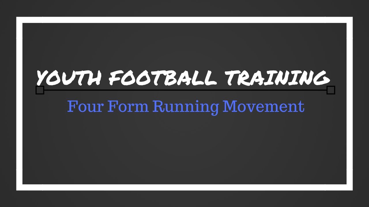 Four Youth Football Form Running Movement | Football Workout ...