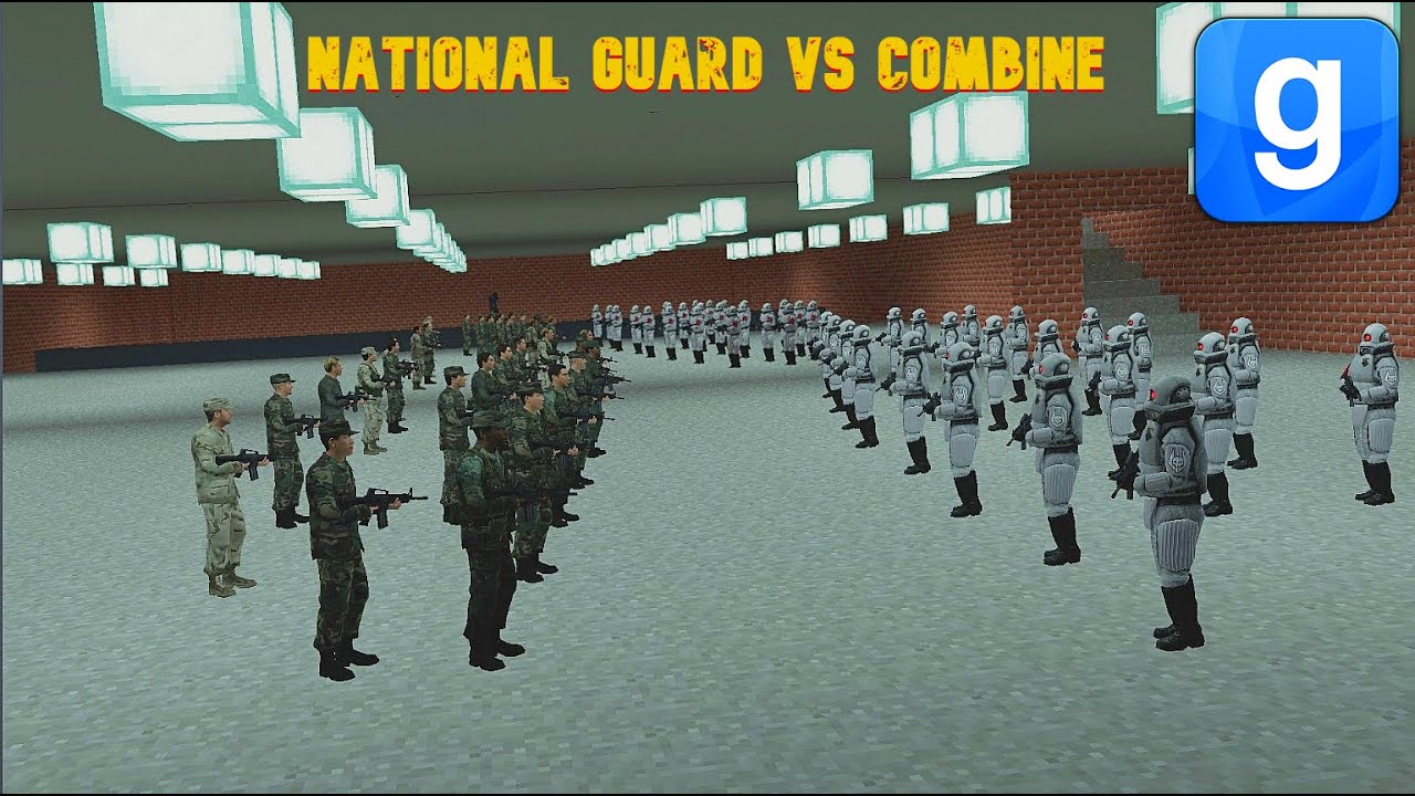 National Guard VS Half Life Combine NPC Battles GMOD - YouTube