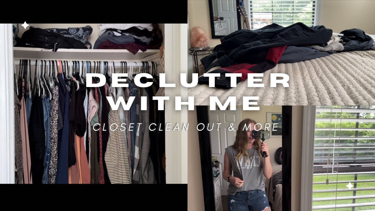 Declutter with me | closet clean out , bathroom reorganization & DIY 💕 ...