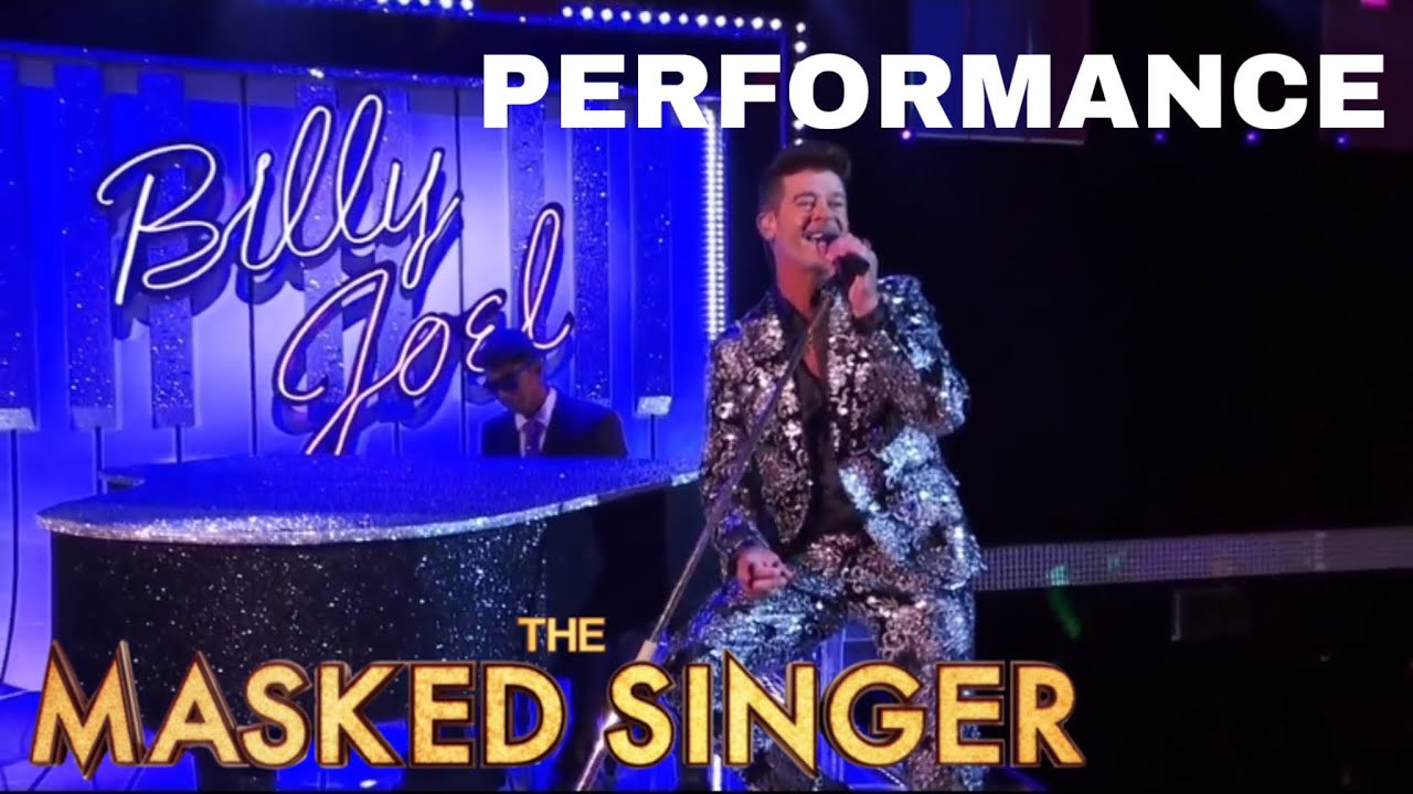 Robin Thicke sings “My Life” by Billy Joel | The Masked Singer | Season ...