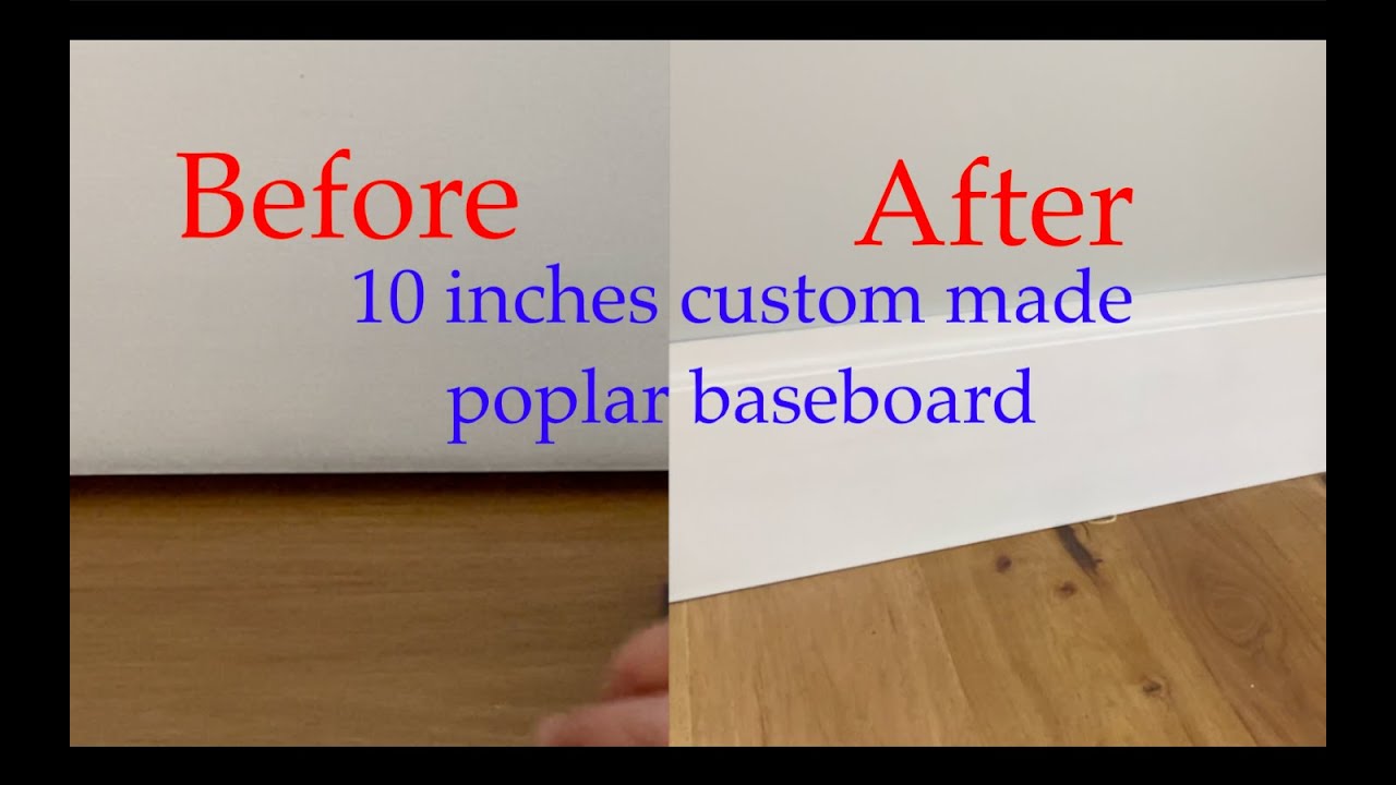 How to scribe baseboard 101 #how to trim a house - YouTube