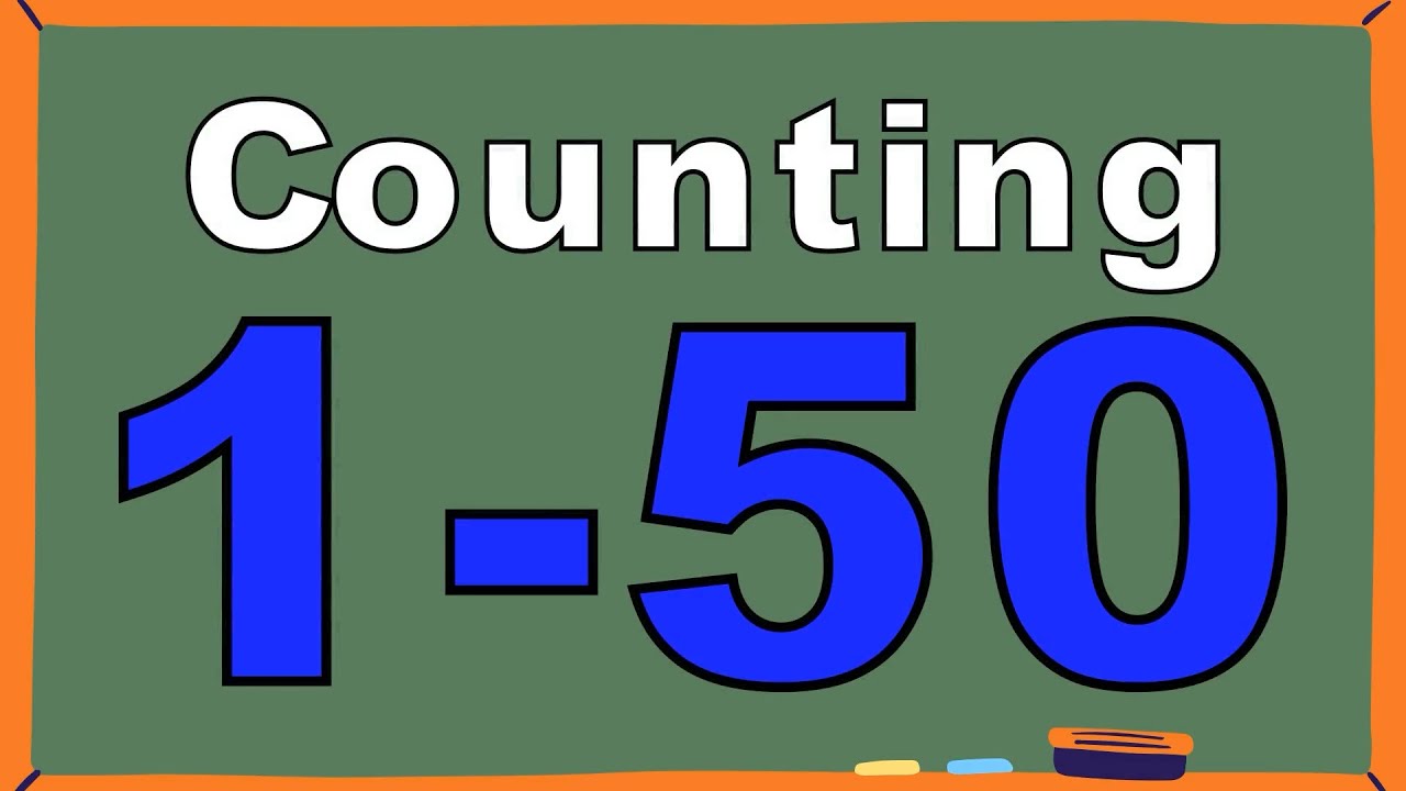 Simple Learning counting Numbers from 1 to 50 | Kids Toddlers Preschool ...