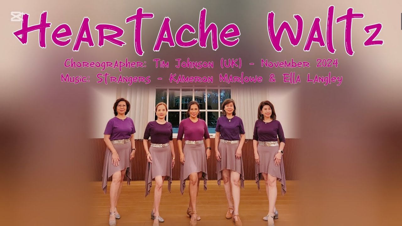HEARTACHE WALTZ - Line Dance (Tim Johnson (UK)) - YouTube