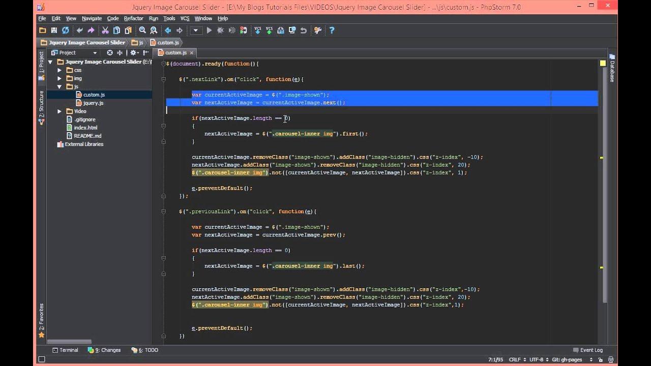 Jquery Carousel Image Slider Extended2 - Auto Sliding Feature - YouTube
