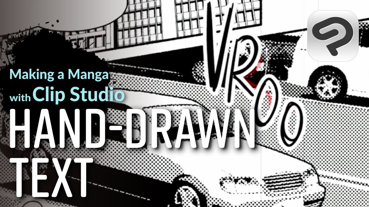 Making a Manga with Clip Studio: Hand-drawn Text - YouTube