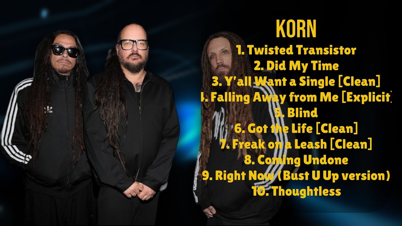 Korn-Ultimate hits anthology of 2024-Premier Songs Mix-Laid-back - YouTube