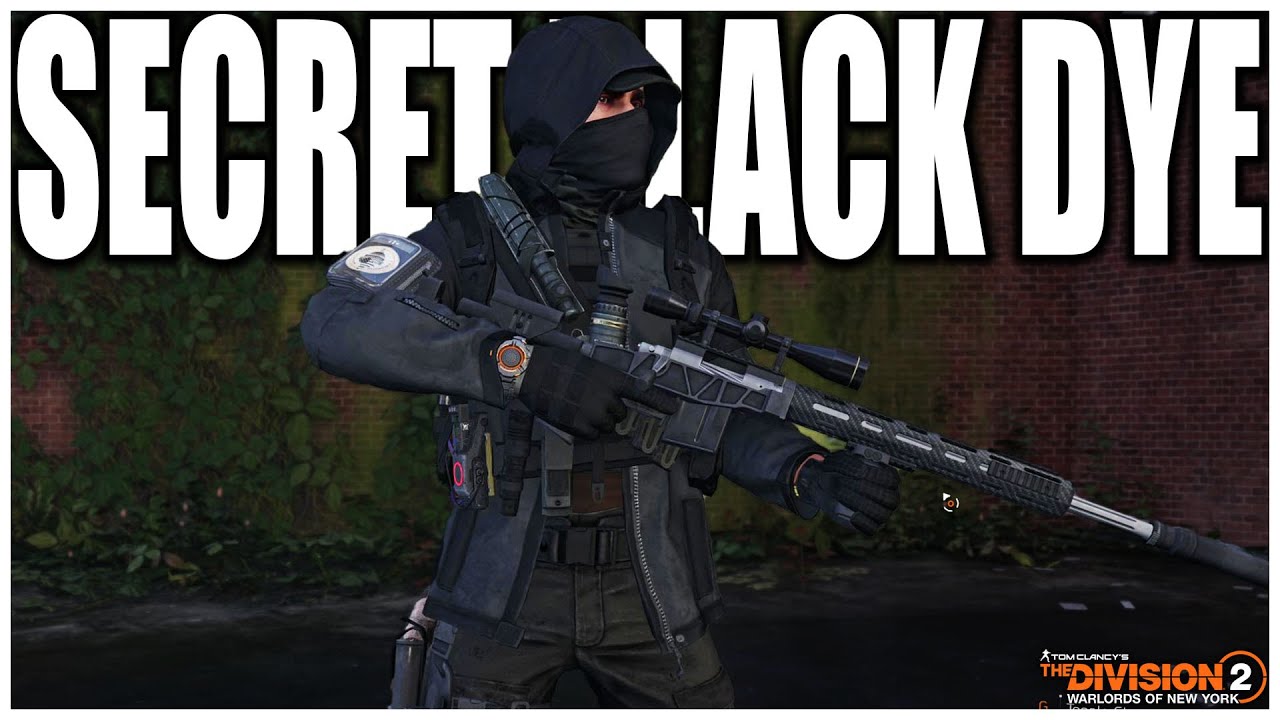 How to get the SECRET "FULL BLACK" DYE in the Division 2! Did you know ...