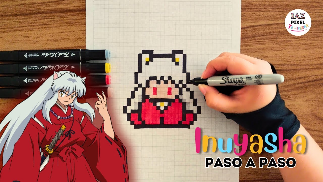 Como pintar a INUYASHA en PIXEL ART – Tutorial paso a paso #pixelart # ...