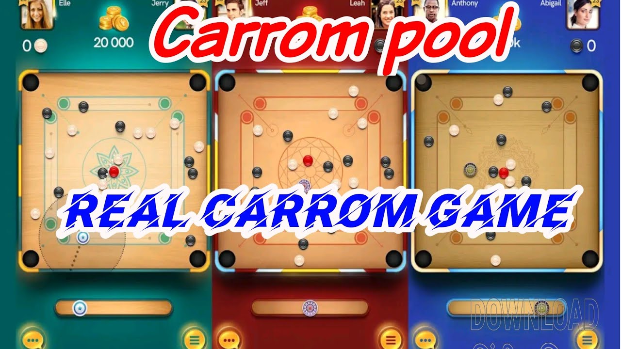 carrom pool. ll multiplayer carrom game ll - YouTube