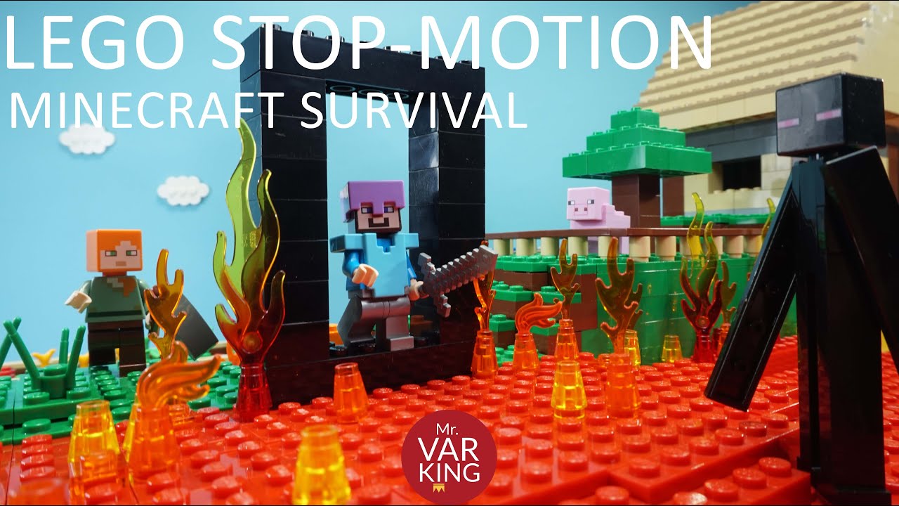 LEGO Stop Motion MINECRAFT Survival Part 2 - YouTube
