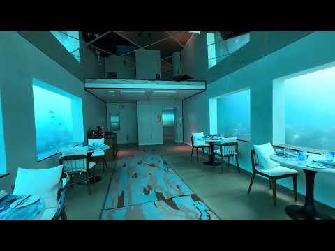 Only BLU Under Ocean Restaurant 2 @ OBLU SELECT Lobigili - YouTube