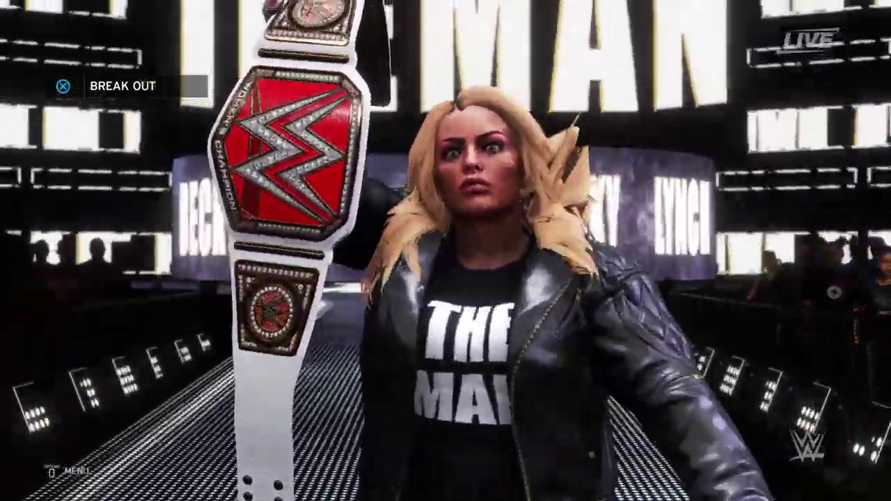 WWE 2K20 Mandy Rose as Becky Lynch Entrance - YouTube