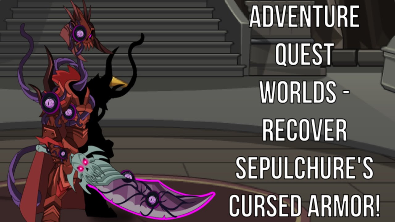 AdventureQuest Worlds - Shadowfall - Recover Sepulchure's Cursed Armor! Quest - YouTube