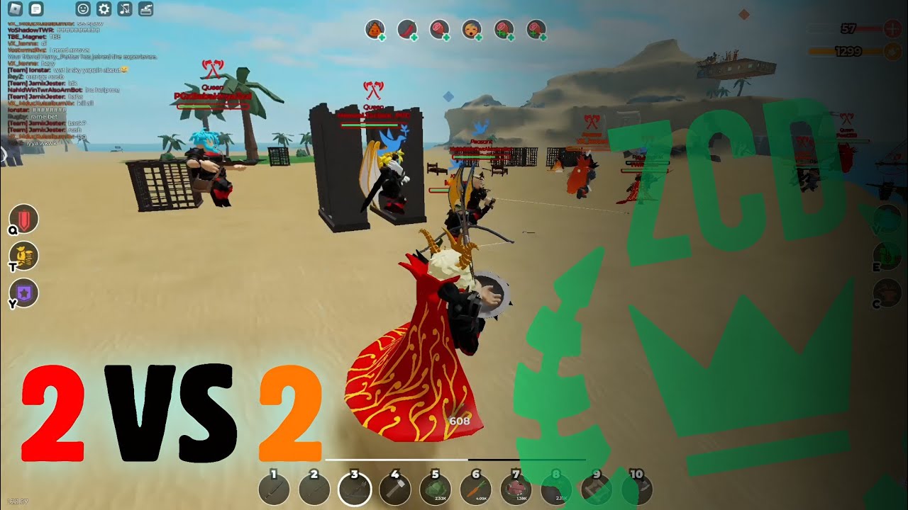 ZCD & TWR vs VX & SSE | Clan Raid | The Survival Game : Roblox - YouTube